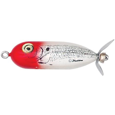 Tiny Torpedo Lure - G-Finish Pearl/Red Head by Heddon at Fleet Farm