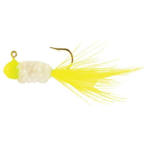 White Chartreuse Slab Caller Jig by Team Crappie at Fleet Farm