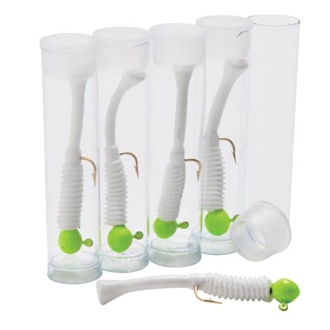 Mini-Mite Jigs - Green/White by Cubby at Fleet Farm