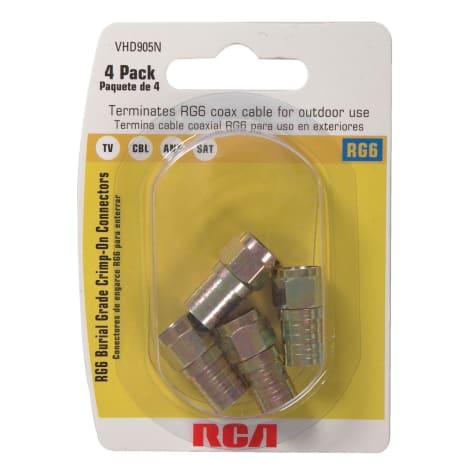 RG6 Burial Grade Crimp-On Connector by RCA at Fleet Farm