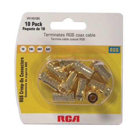 RG6 Crimp-On Connector by RCA at Fleet Farm