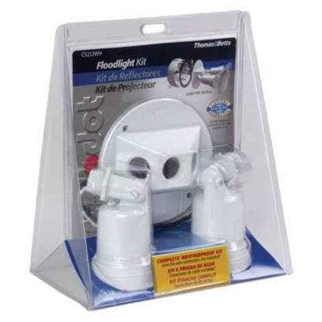 White Weatherproof Floodlight Kit by Red Dot at Fleet Farm