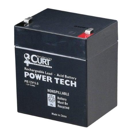 12V 5.4 Amp Black Trailer Breakaway Rechargeable Battery by Curt at ...