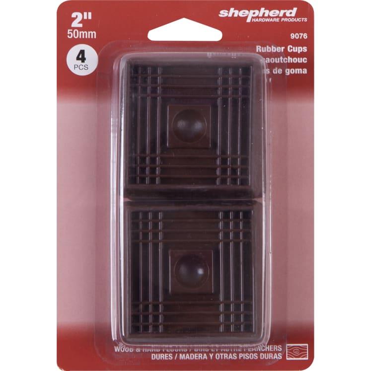 Shepherd Hardware Products Square Rubber Floor Protectors - 4 Pk by ...