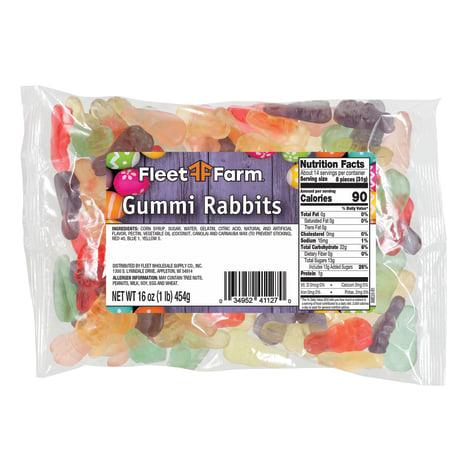16 oz Gummi Rabbits Chewy Candy by Fleet Farm at Fleet Farm