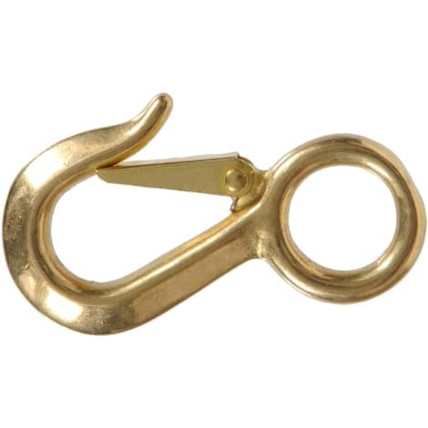 Round Fixed-Eye Snap Hook - Solid Brass by Hillman at Fleet Farm