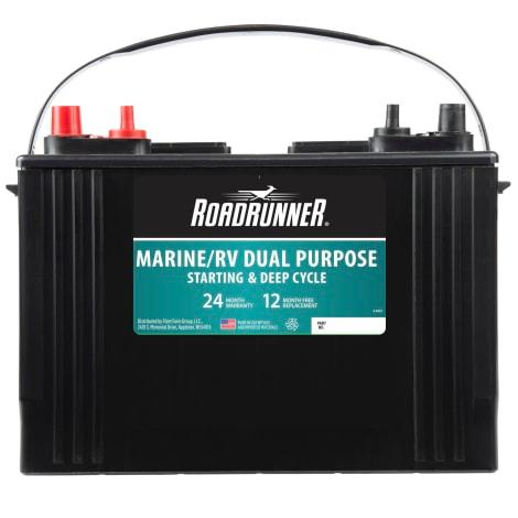 Marine / RV Dual Purpose Battery - Group 27, 675 CCA by Road Runner at ...
