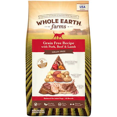 Adult Grain-Free Recipe w/ Pork, Beef & Lamb Dry Dog Food by Whole ...