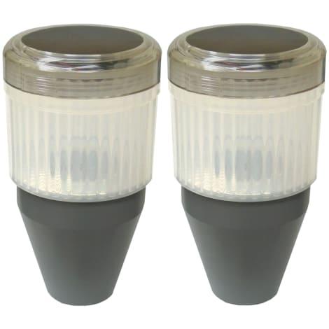 PostLite Solar LED Multi-Color Post Lights w/ Post Adapters - 2 Pk by ...