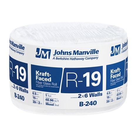 R19 Kraft-Faced Fiberglass Insulation by Johns Manville at Fleet Farm