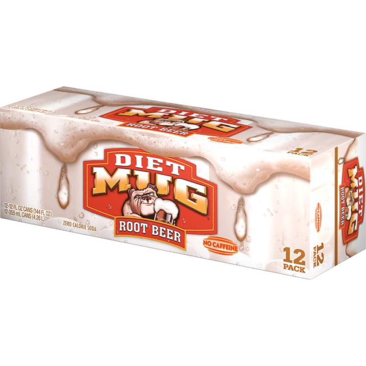 Diet Mug Root Beer 12 oz Soda - 12 Pk by Diet Mug at Fleet Farm