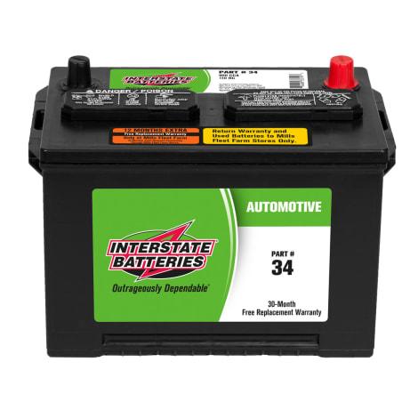 Automotive Battery - Group 34, 800 CCA by Interstate Batteries at Fleet ...