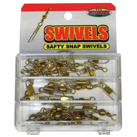 Safety Snap w/Barrel Swivel - Brass by K & E Tackle at Fleet Farm
