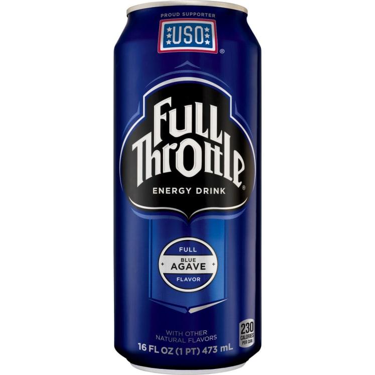 FULL THROTTLE 16 oz Full Flavor Blue Agave Energy Drink by FULL ...