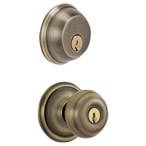 Georgian Antique Brass Keyed Decorative Biscuit Mushroom Combo Knob ...