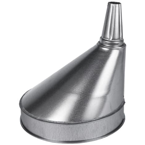 6 qt Galvanized Offset Funnel w/Screen & Side Spout by Funnel King at ...