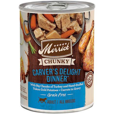Chunky Grain-Free Carver's Delight Dinner Wet Dog Food by Merrick at ...