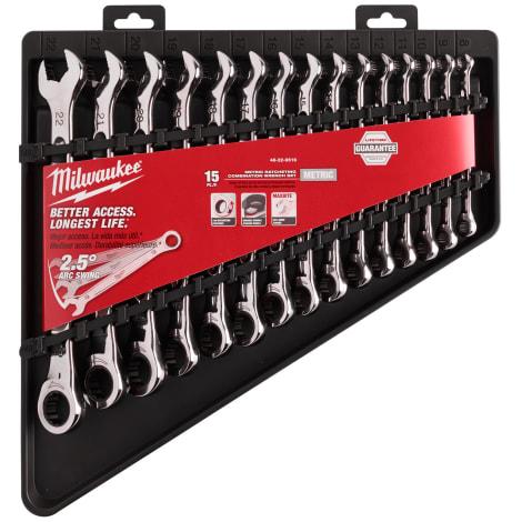 Metric Ratcheting Combination Wrench Set - 15 Pc by Milwaukee at Fleet Farm