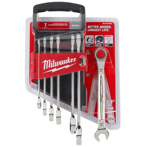 Metric Ratcheting Combination Wrench Set - 7 Pc by Milwaukee at Fleet Farm