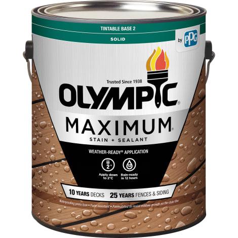 Maximum Solid Color Exterior Stain - Oxford Brown by OLYMPIC at Fleet Farm
