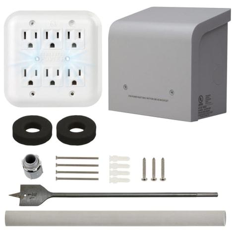 Portable Generator Through-the-Wall 6-Outlet Kit by Reliance at Fleet Farm