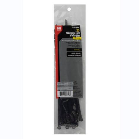 7 in 50 lb Precision Lock Cable Ties w/ Metal Pawl - 20 Pk by Gardner ...