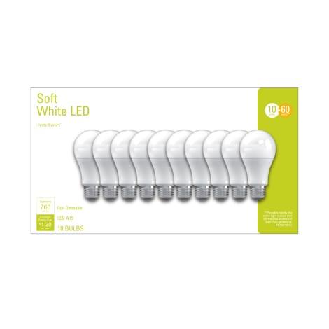 10W Soft White LED A19 Bulbs - 10 Pk by GE at Fleet Farm