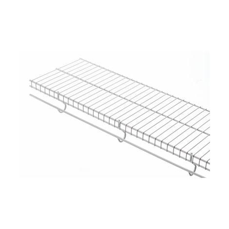 FreeSlide 12 in x 4 ft White Wire Wardrobe Shelf by Rubbermaid at Fleet ...