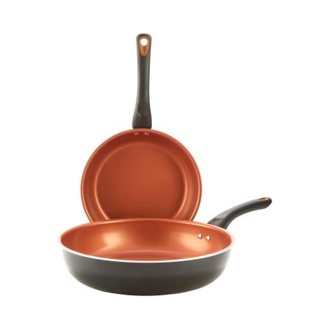 Glide Copper Ceramic Non-Stick Open Skillets - 2 Pk by Farberware at ...