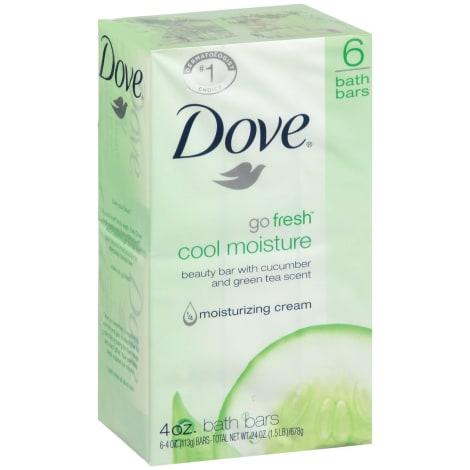 24 oz Go Fresh Cool Moisture Beauty Bar - 6 pk by Dove at Fleet Farm