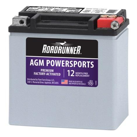 Premium Grp 14L 12 Mo Power Sport Battery by Road Runner at Fleet Farm