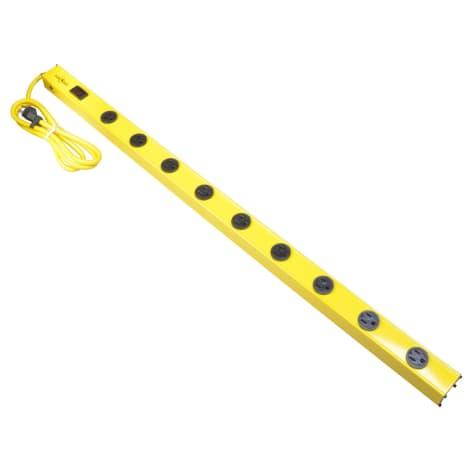 3 ft Yellow 9 Outlet Power Strip w/ 5 ft Cord by Yellow Jacket at Fleet ...