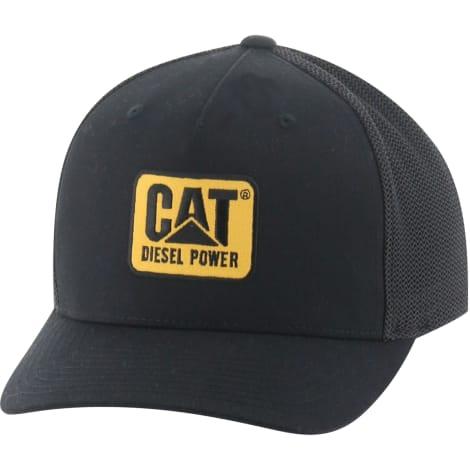Men's Design Mark Black Vintage Diesel Power Patch FlexFit Cap by CAT ...