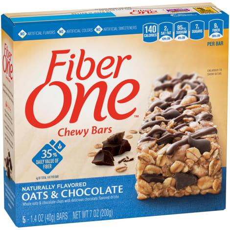 Oats & Chocolate Chewy Bars - 5 Pk by FIBER ONE at Fleet Farm