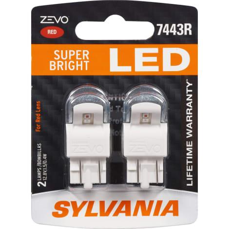 7443R Red LED Mini Bulb - 2 Pk by Sylvania at Fleet Farm