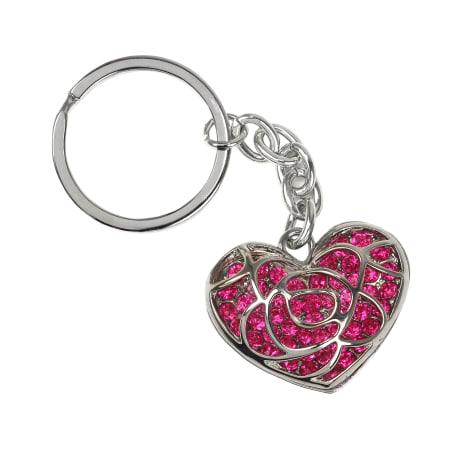 Pink Cut Out Heart Key Chain by Hy-Ko Products at Fleet Farm