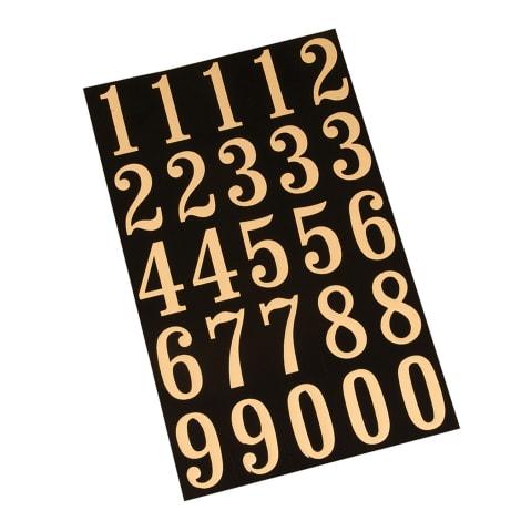 3 in Gold & Black Vinyl Sticker Number Kit - 26 Pc by Hy-Ko Products at ...