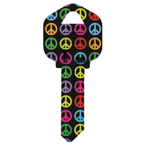 KW1-32 Peace Signs Key Blank by Hy-Ko Products at Fleet Farm