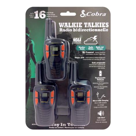 Cobra - MicroTALK 16-Mile, 22-Channel FRS/GMRS 2-Way Radios (3-Pack ...