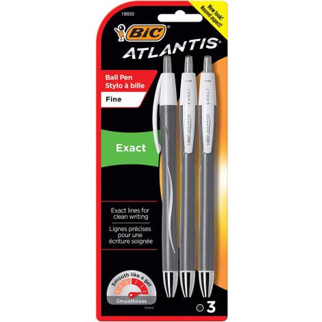 BIC Glide Exact Retractable Ball Point Pen, Fine Point (0.7 mm ...