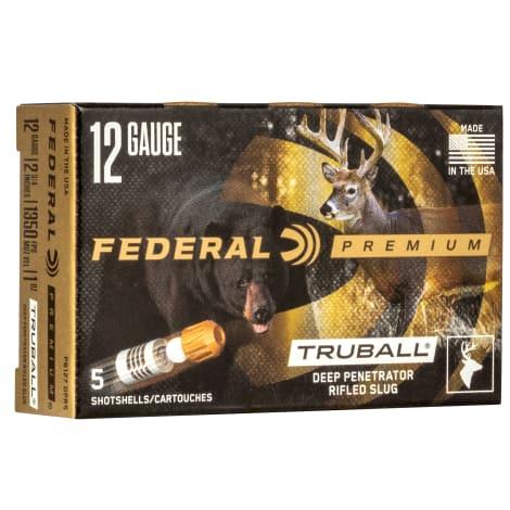 12 Gauge 2-3/4" Truball Deep Penetrator Rifled Slug Shotshell - 5 ...