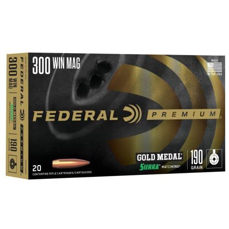 Gold Medal Sierra MatchKing 300 Win Magnum Cartridges by Federal at ...
