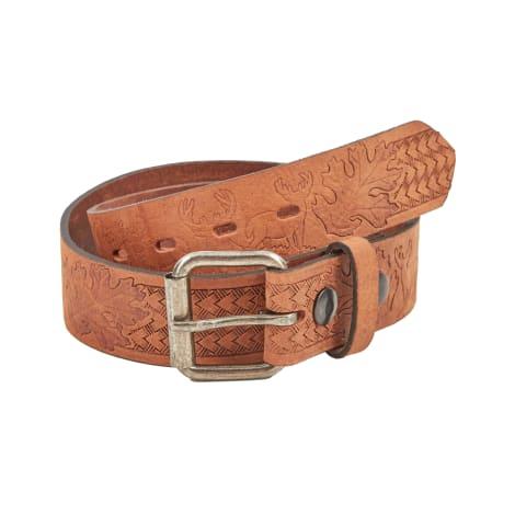 Men's Hickory Creek Leather Embossed Deer Basketweave Belt by Hickory ...