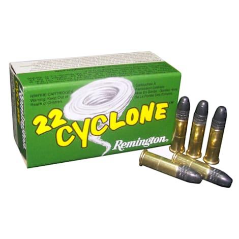 22 Cyclone 22 LR 36 Grain Rimfire Ammunition - 50 Rounds by Remington ...