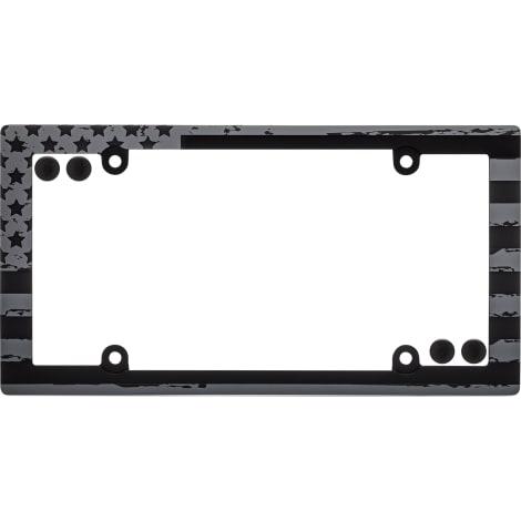 American Flag Matte Black License Plate Frame by Cruiser Accessories at ...