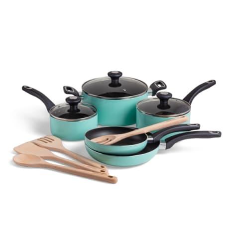 Aqua Nonstick Aluminum Cookware Set - 12 Pc by Martha Stewart Everyday ...