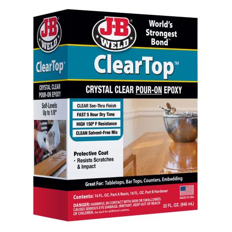 ClearTop Crystal Clear Pour-On Epoxy by J-B Weld at Fleet Farm