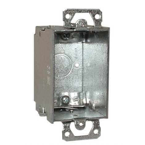3 in. x 2 in. Switch Box, Gangable, 2-1/2 in. Deep, One 1/2 in. KO ...