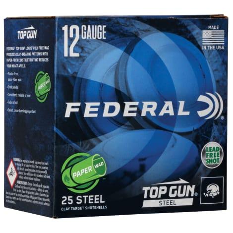 12 Gauge Top Gun Steel Paper Wad 2-3/4'' 7.5 Shot Shotshells - 25 ...