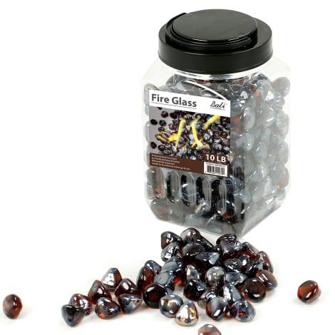 10 lb. Amber Diamond Fire Glass Jar by Bali at Fleet Farm